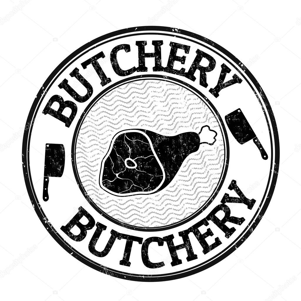 Butchery rubber stamp Stock Vector by ©roxanabalint 98857974