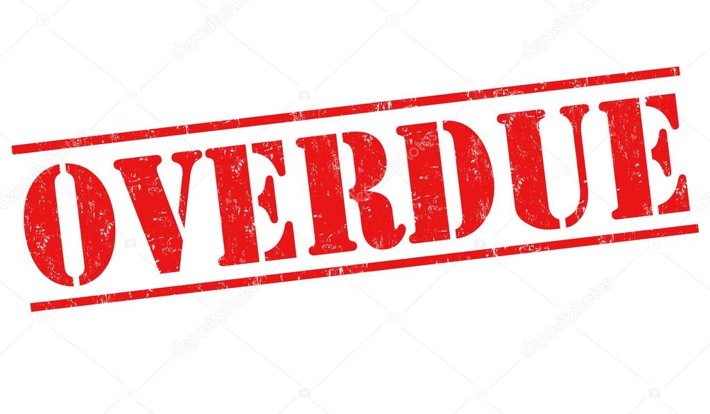 Overdue grunge stamp — Stock Vector © roxanabalint #99620386