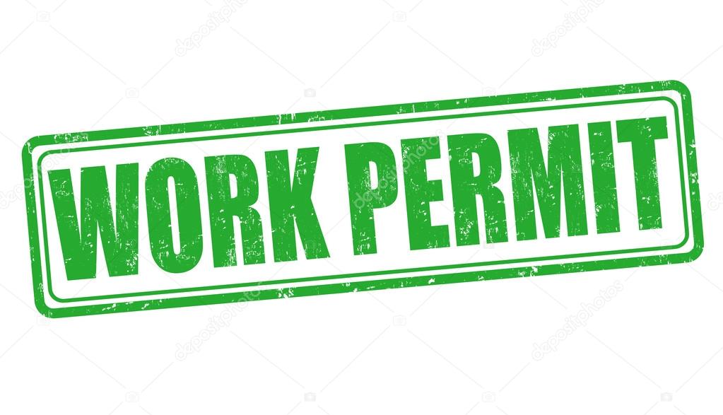 Work permit stamp Stock Vector Image by ©roxanabalint #99907674
