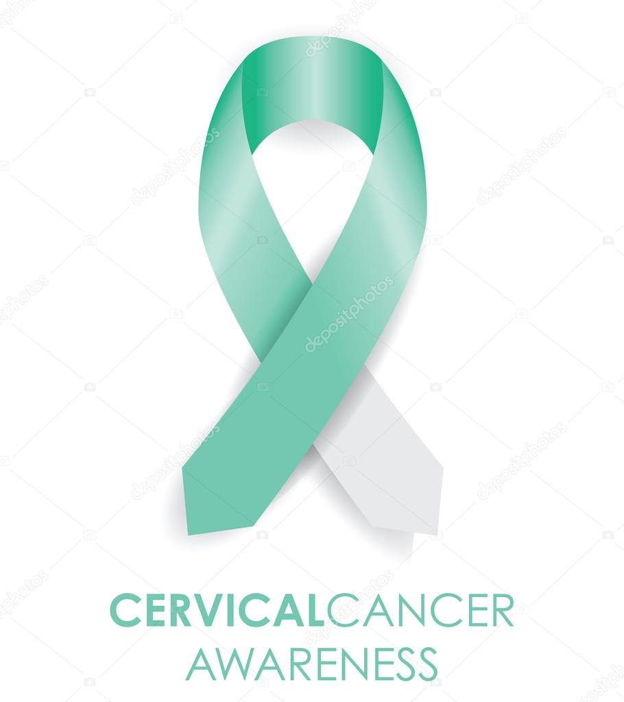 Cervical Cancer Ribbon Butterfly