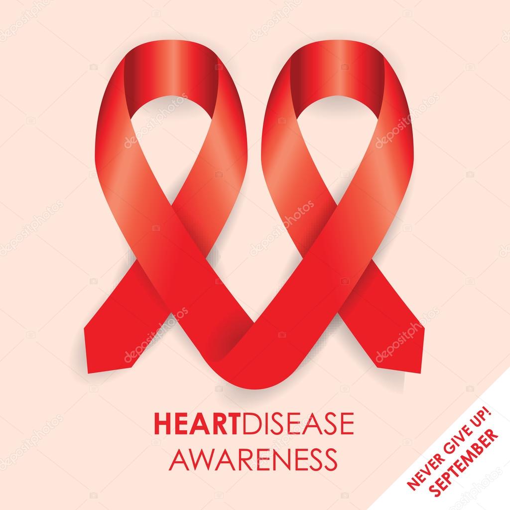 Heart disease ribbon Stock Vector by ©jameschipper 59624749