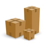 Brown Shipping Boxes Stock Vector Image by ©zager #23531757