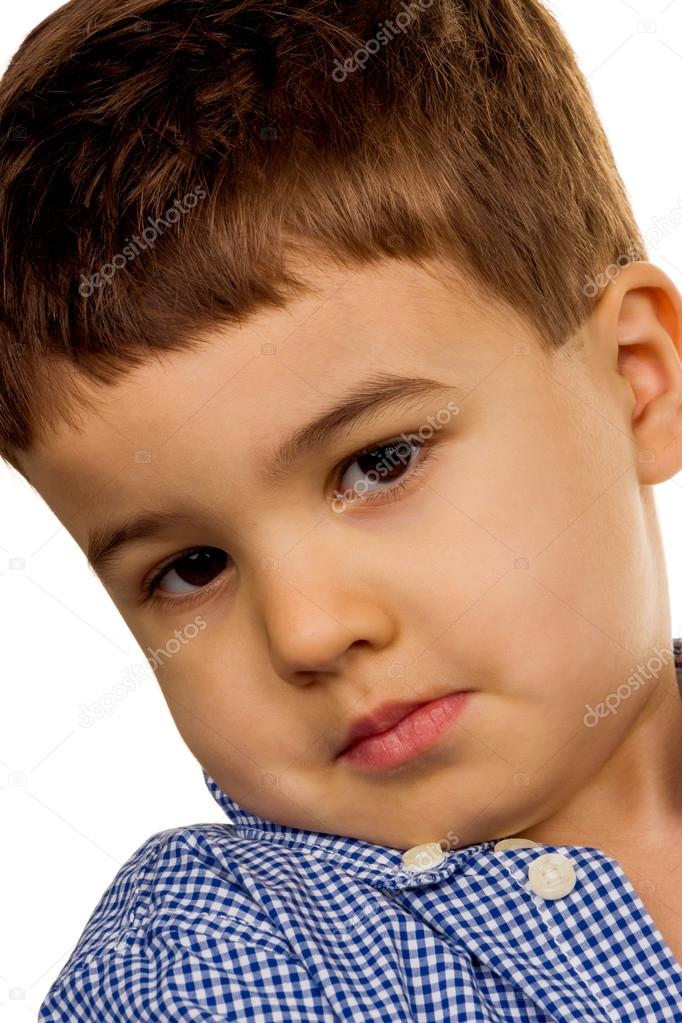 Little boy looks defiant Stock Photo by ©ginasanders 62094933
