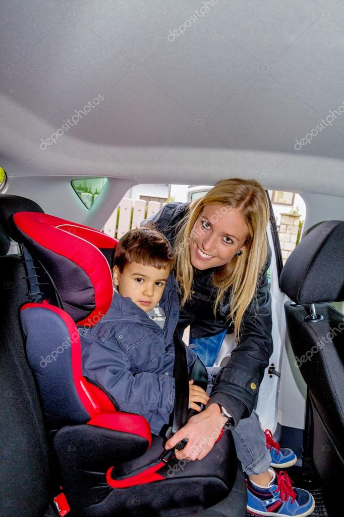Boy in a child seat — Stock Photo © ginasanders #62277191