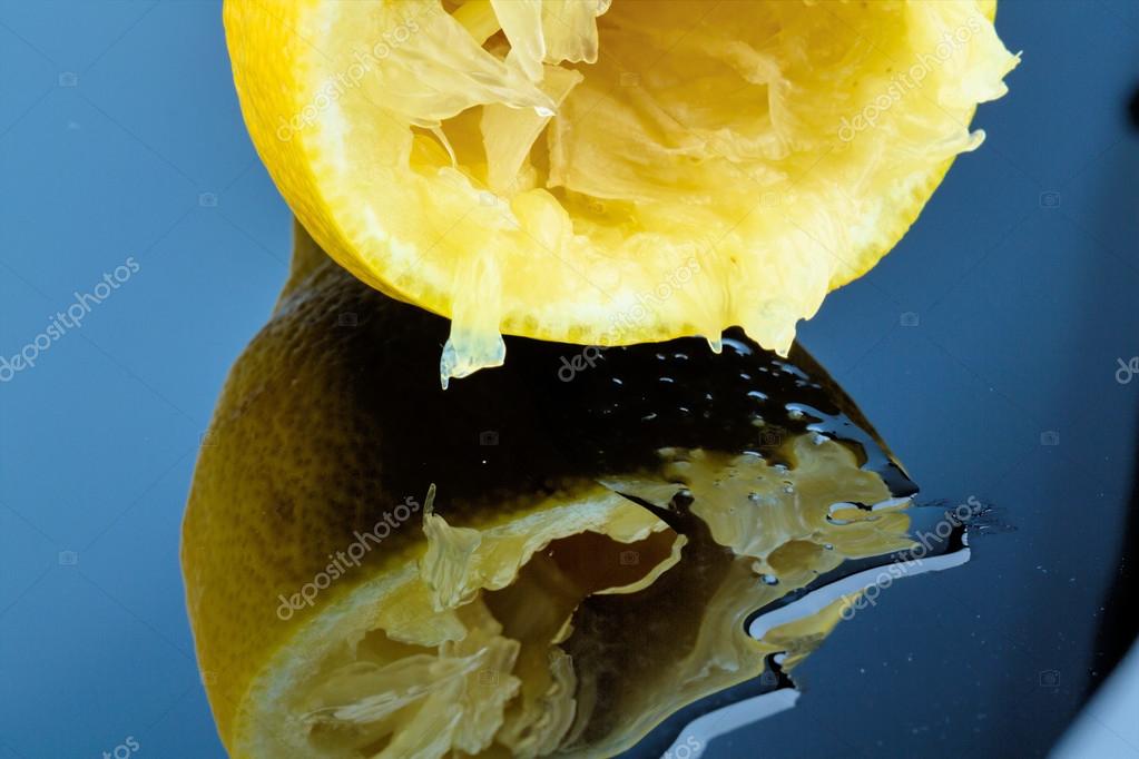 Squeezed lemon — Stock Photo © ginasanders #68676145