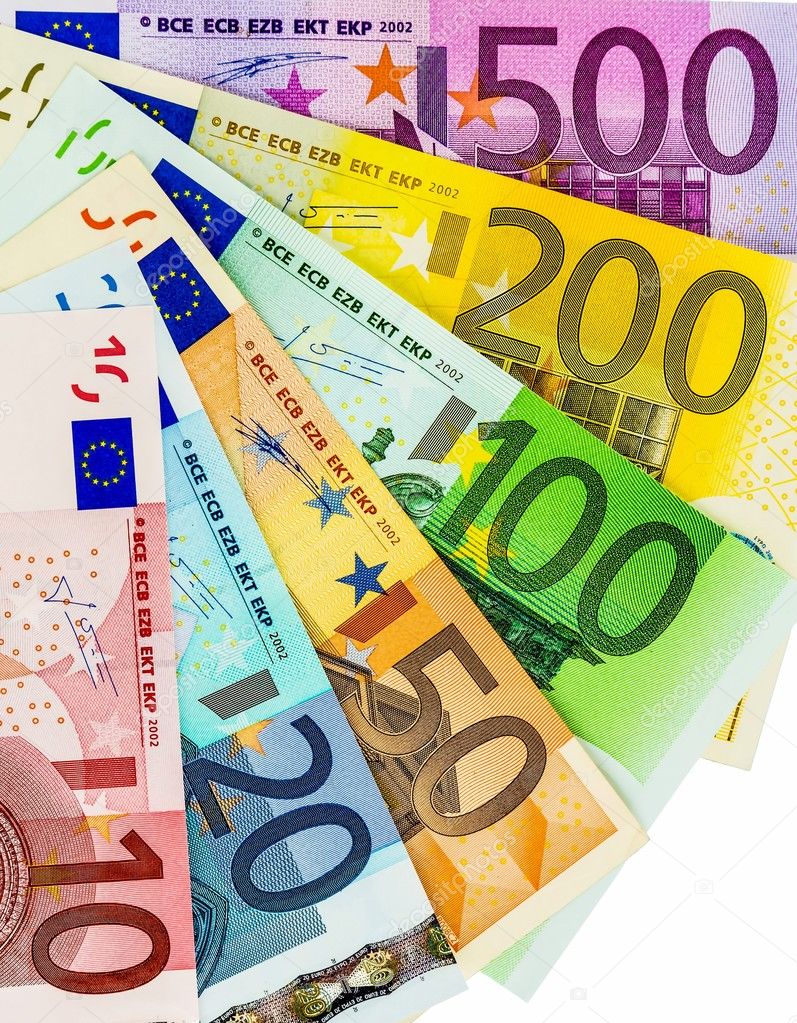 Muchos billetes de euro diferentes: fotografía de stock © ginasanders ...