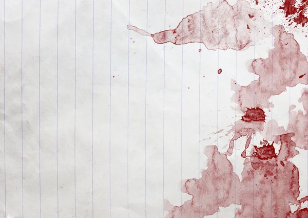 Vintage paper with red bloody stains — Stock Photo © exshutter #103239744