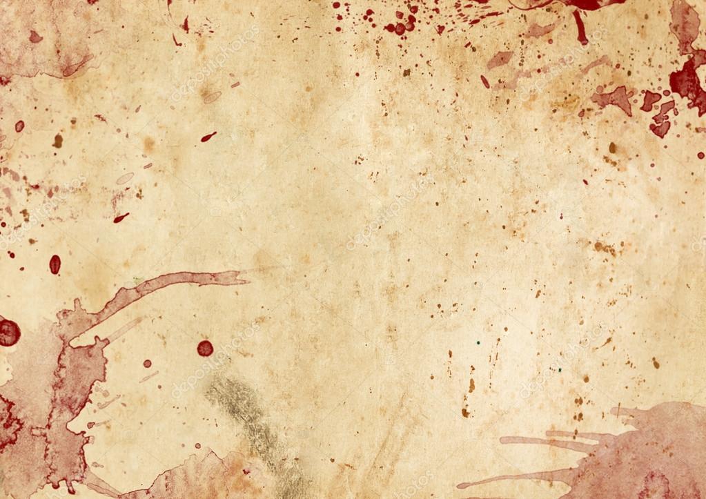 Weathered crumpled paper with blood stains Stock Illustration by ...