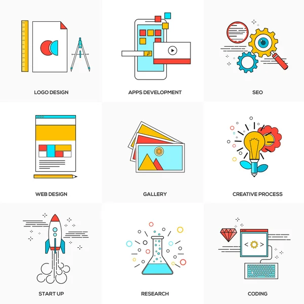 New product development icons — Stock Vector © bloomua #64999569