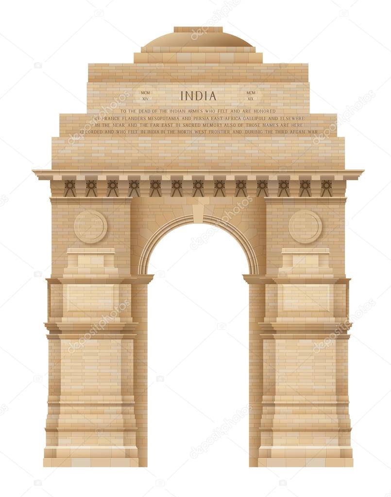 India gate Stock Vector Image by ©djahan #80476428