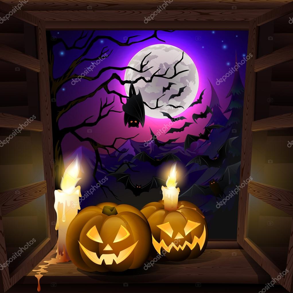 Hallowee Greeting Card Stock Vector Image by ©djahan #84951750