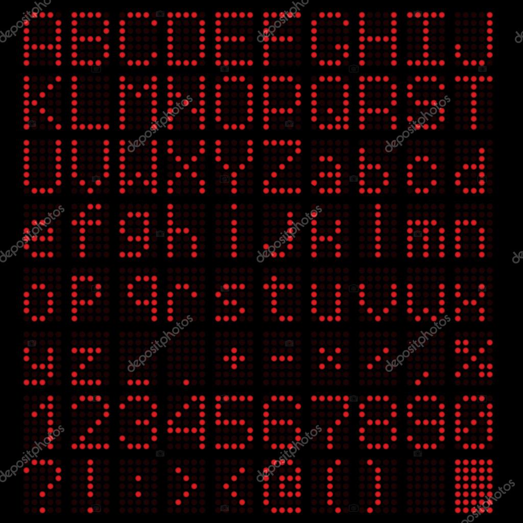 Luz led Alfabeto Vector de stock por ©extracoin 99101082