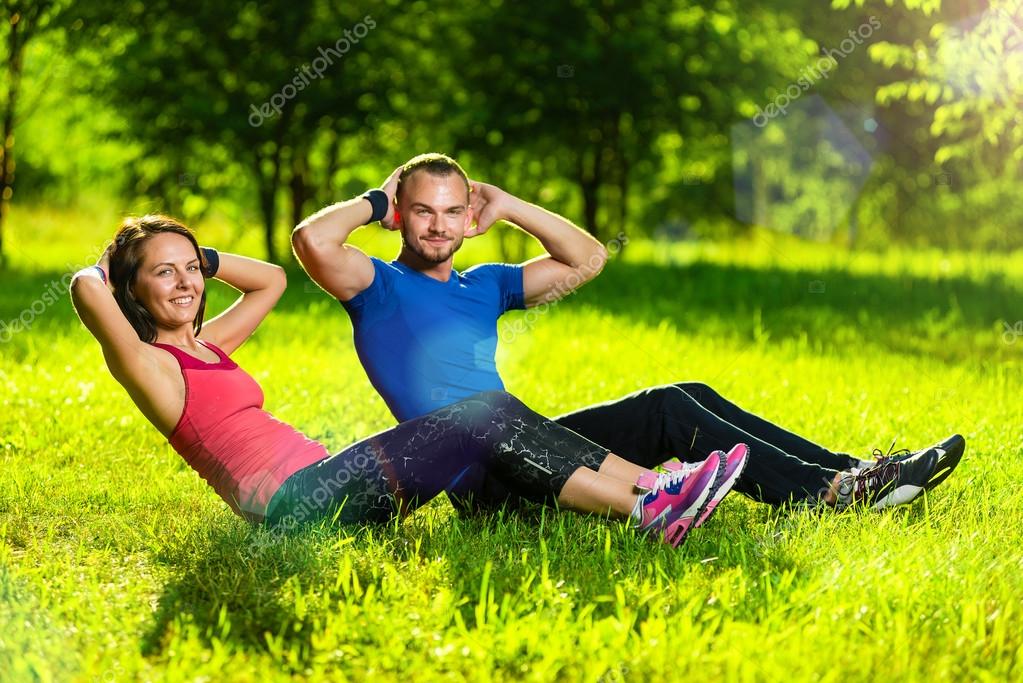 People Working Out Outside