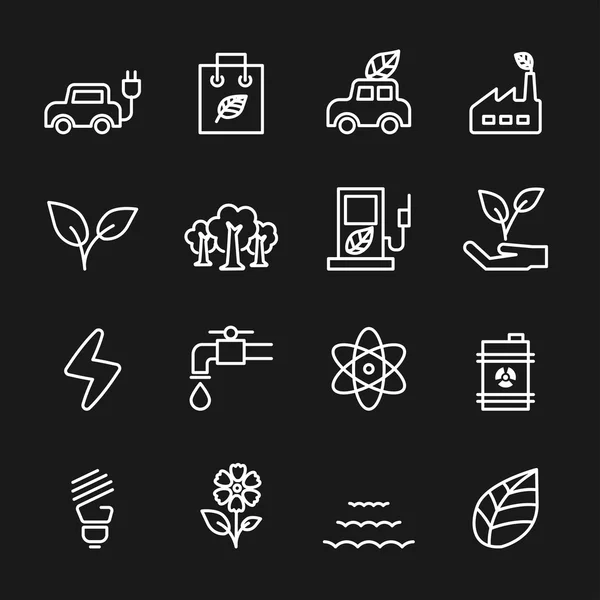 Ecology Energy Icon Set 2 Vector Eps10 Stock Vector Image By ©rungrote