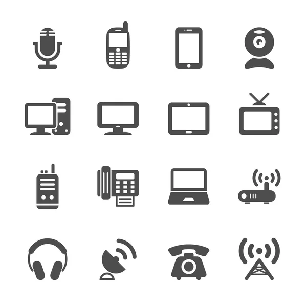 Communication device icons Stock Vector Image by ©jacartoon #59833899