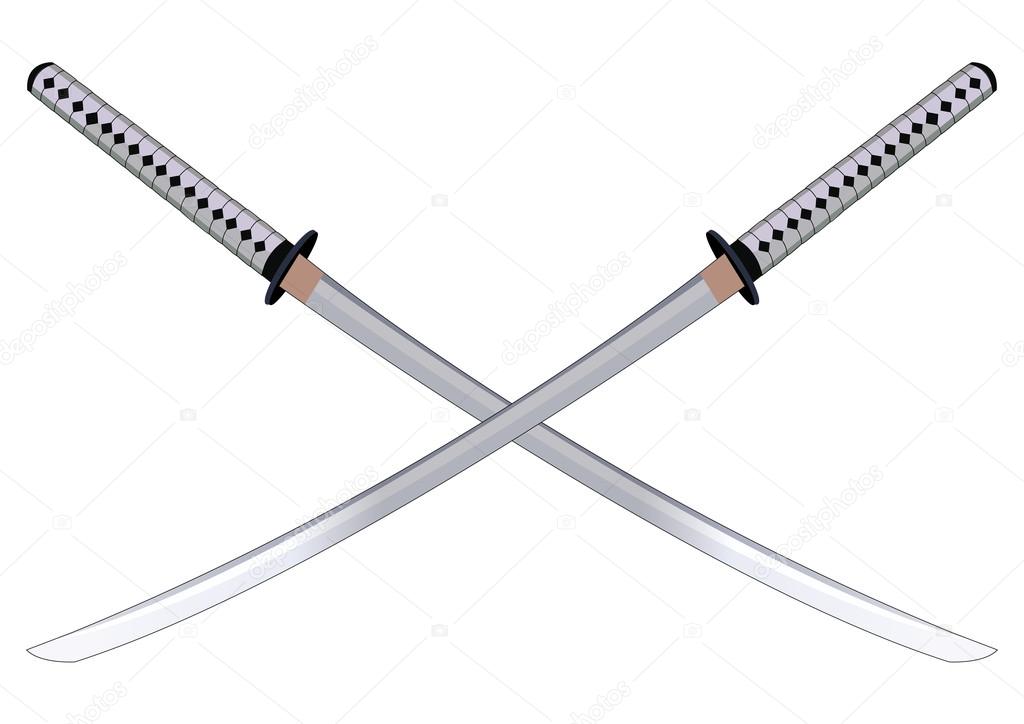Samurai Swords Crossed Crossed Samurai Swords, Swords, Samurai,