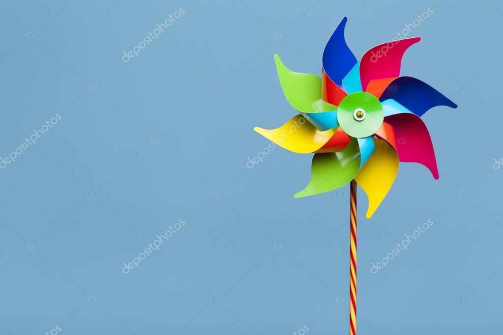 Colorful pinwheel isolated Stock Photo by ©cristovao 111907370