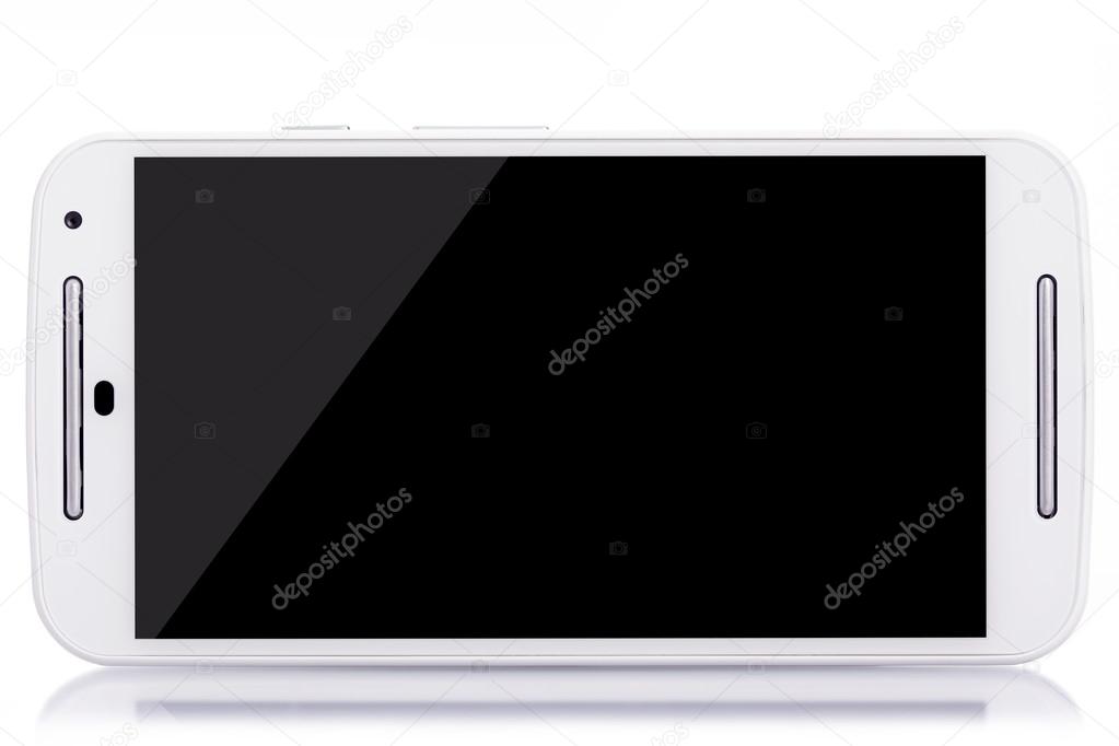 Smartphone blanco moderno: fotografía de stock © cristovao #68733193 ...