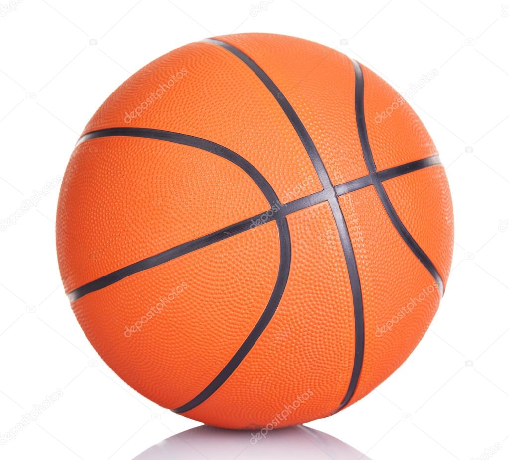 Basketball isolated on a white background Stock Photo by ©cristovao ...