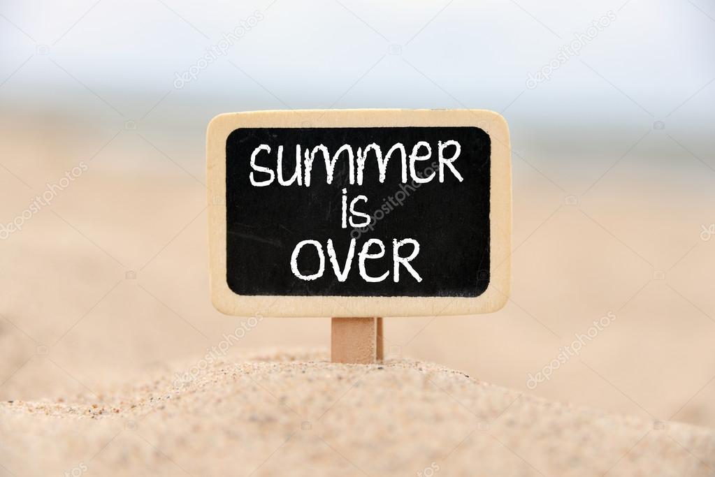 Summer's end handwritten on blackboard Stock Photo by ©roobcio 52053167