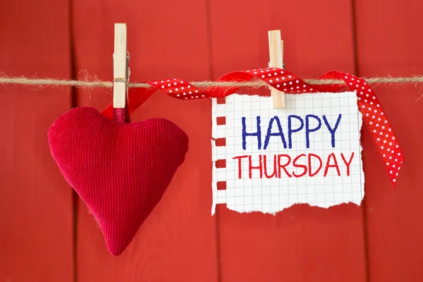 Happy Tuesday on instant paper and small red heart Stock Photo by ...
