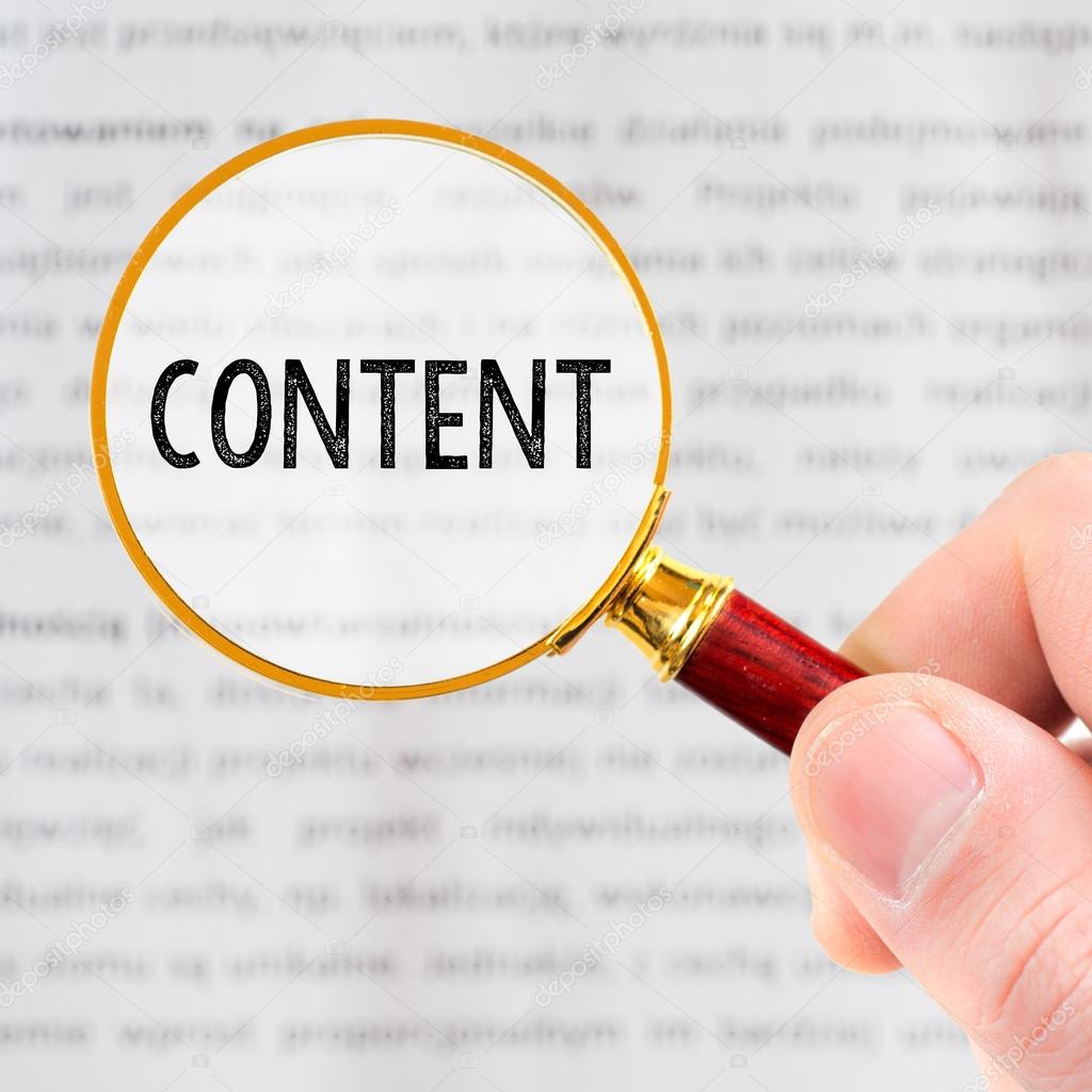 Hand Showing Content Word Stock Photo by ©roobcio 54063877