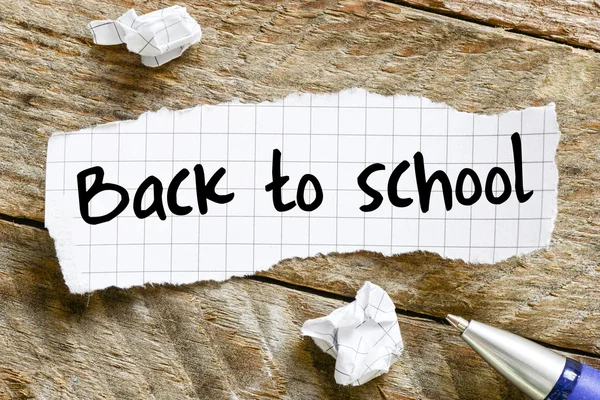 Note with welcome back to school — Stock Photo © roobcio #79173284