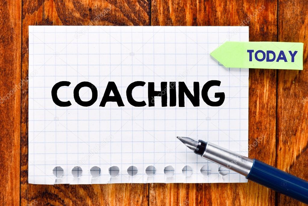 White paper sheet with coaching — Stock Photo © roobcio #83275842