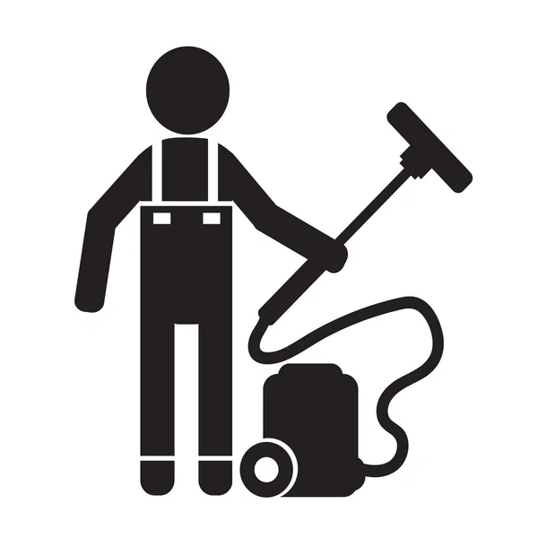 Pictogram people cleaning — Stock Vector © alexghidan89 #62414541