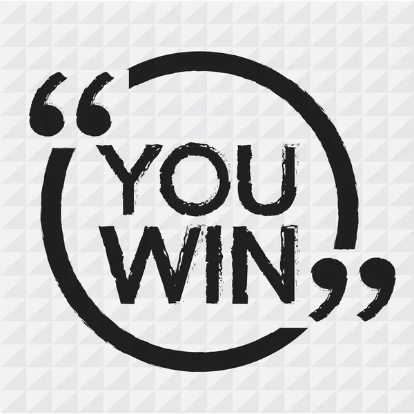 You win Imágenes Vectoriales, Gráfico Vectorial de You win | Depositphotos