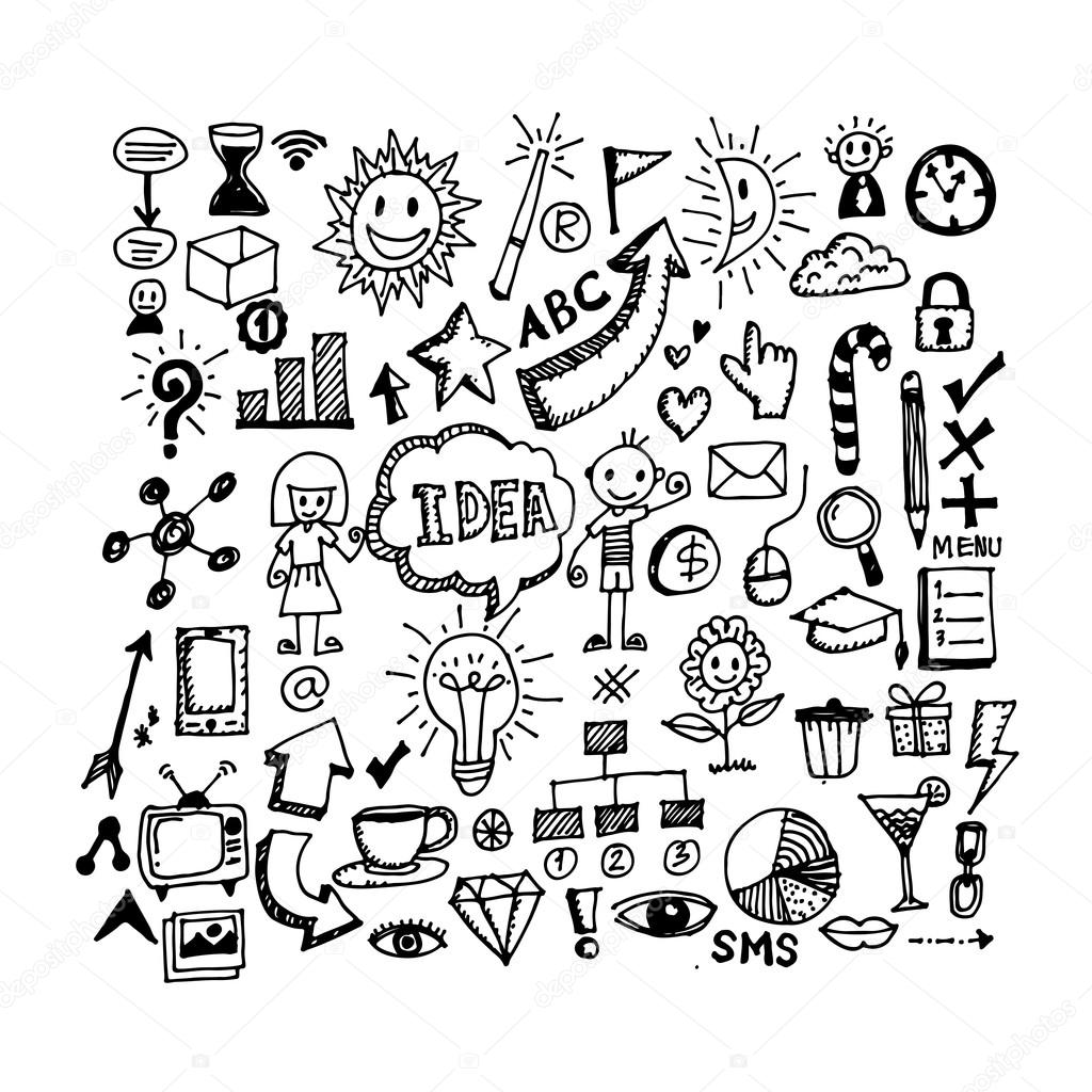 Hand draw Business doodles Illustration design Stock Vector Image by ... Hand draw Business doodles Illustration design Stock Vector Image by ...