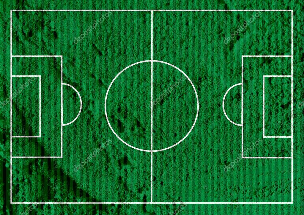 Soccer field or Football textured grass field on wall texture ba ...