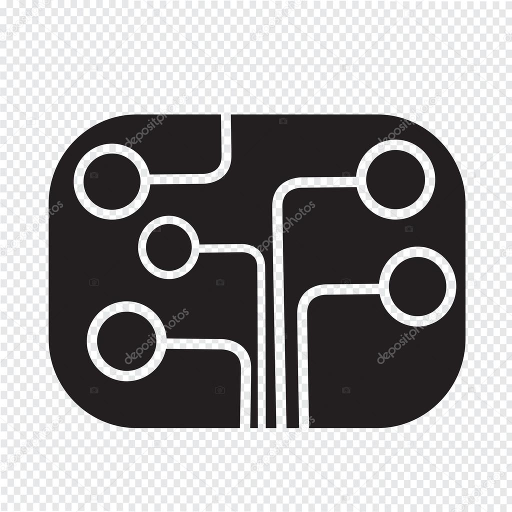 Circuit board icon , technology icon Stock Vector by ©porjai 71161373