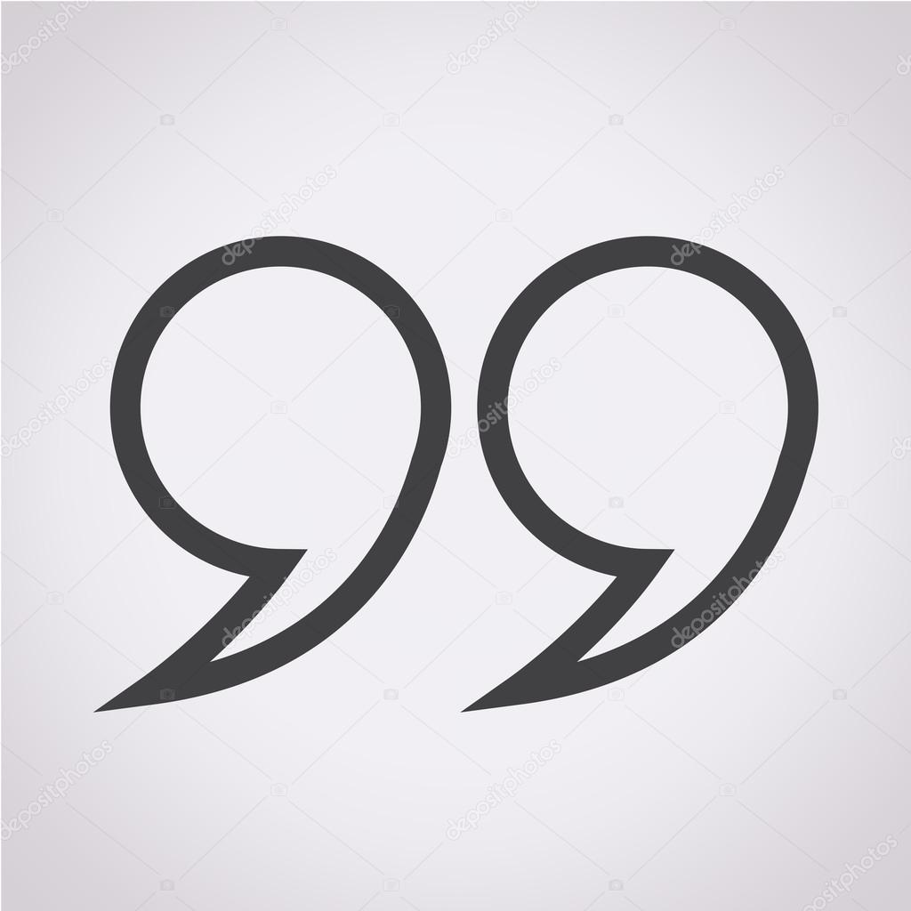 Symbole de guillemets Icône image vectorielle par porjai © Illustration ...