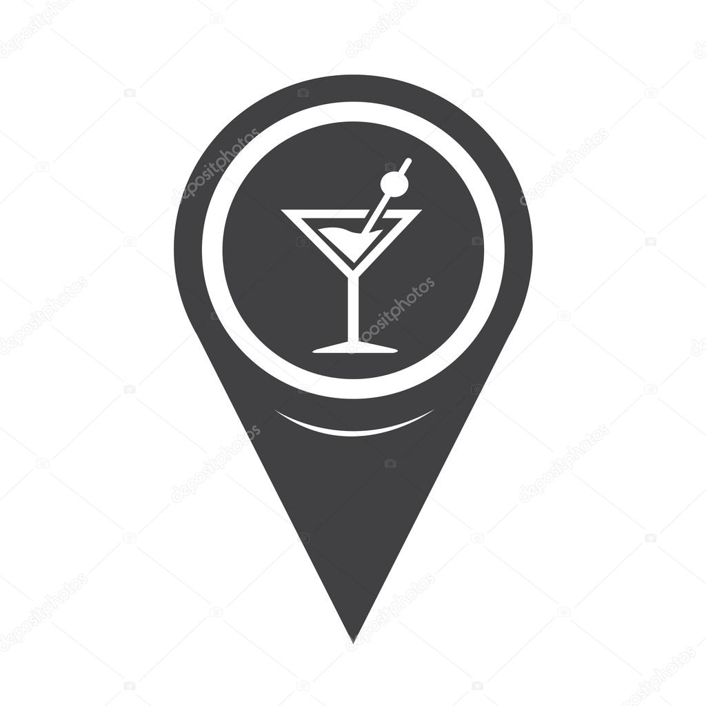 Mapa Pointer Bebida Icono de bebidas Stock Vector by ©porjai 76231525