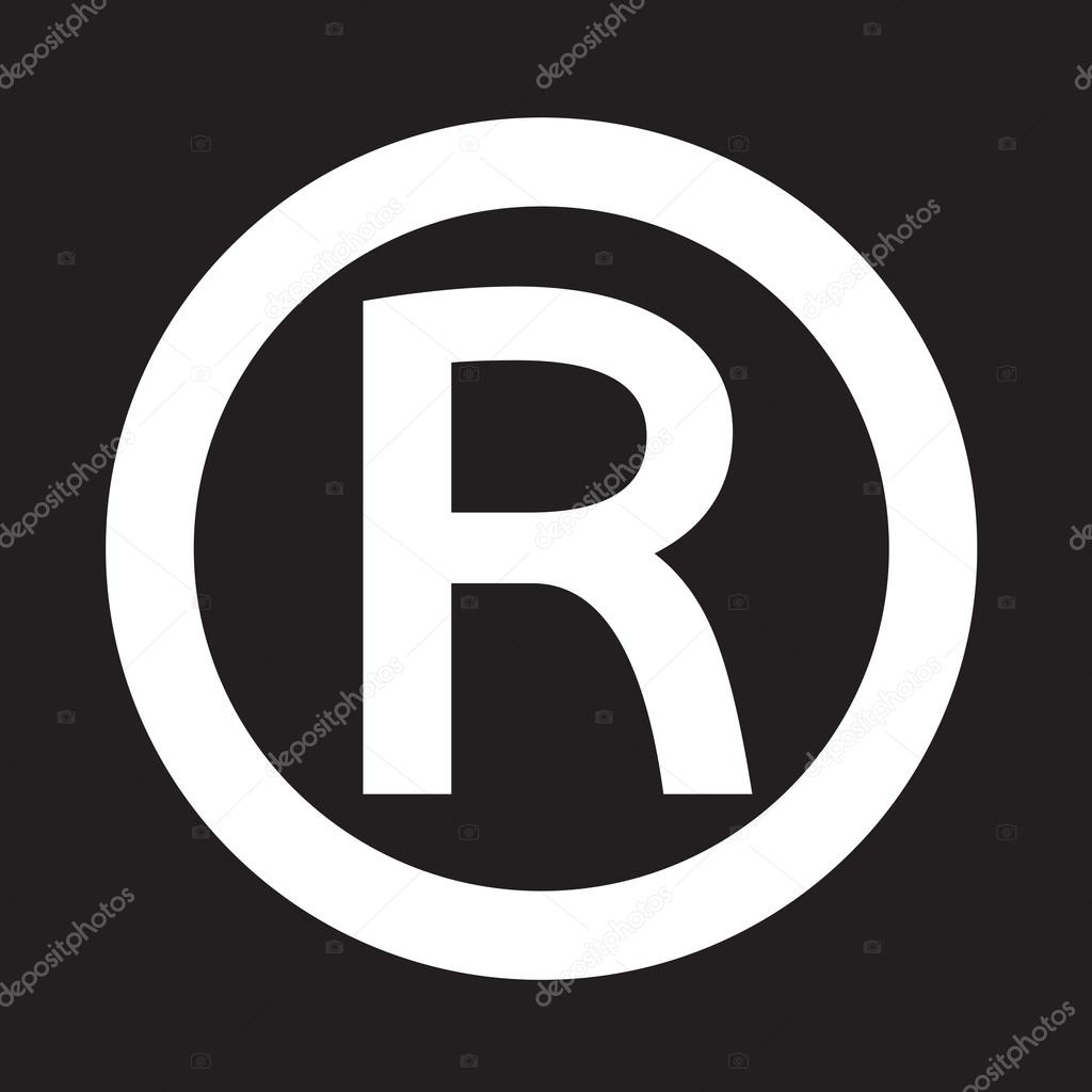 Registered Symbol White