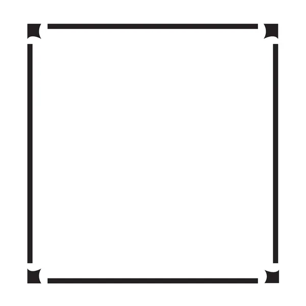 Mid century 50s frame border line page vector simple Stock Vector Image ...