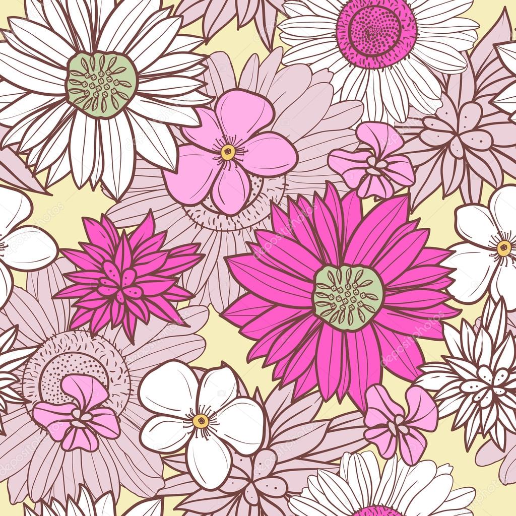 Flowers texture Stock Vector Image by ©suriko #57436591