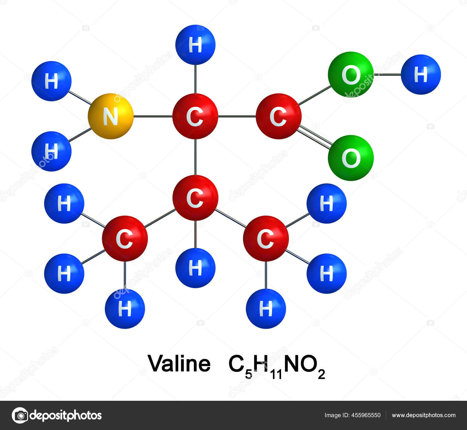 Valine Structural Formula