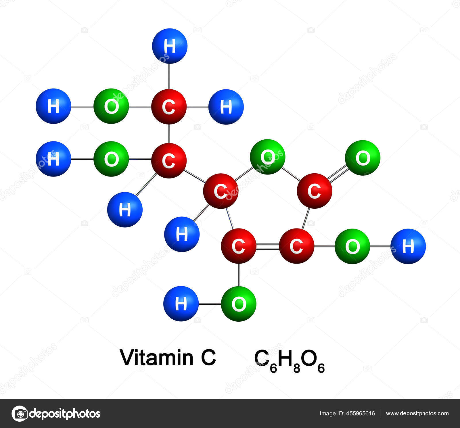 Render Molecular Structure Toluene Isolated White Background Stock ...