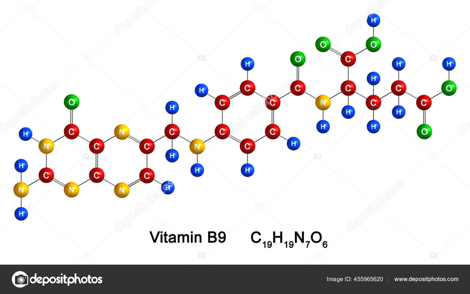 Render Molecular Structure Toluene Isolated White Background Stock ...