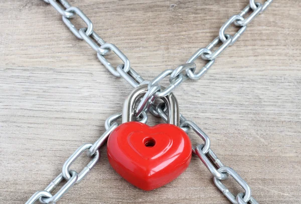 Heart lock chain - Stock Image - Everypixel