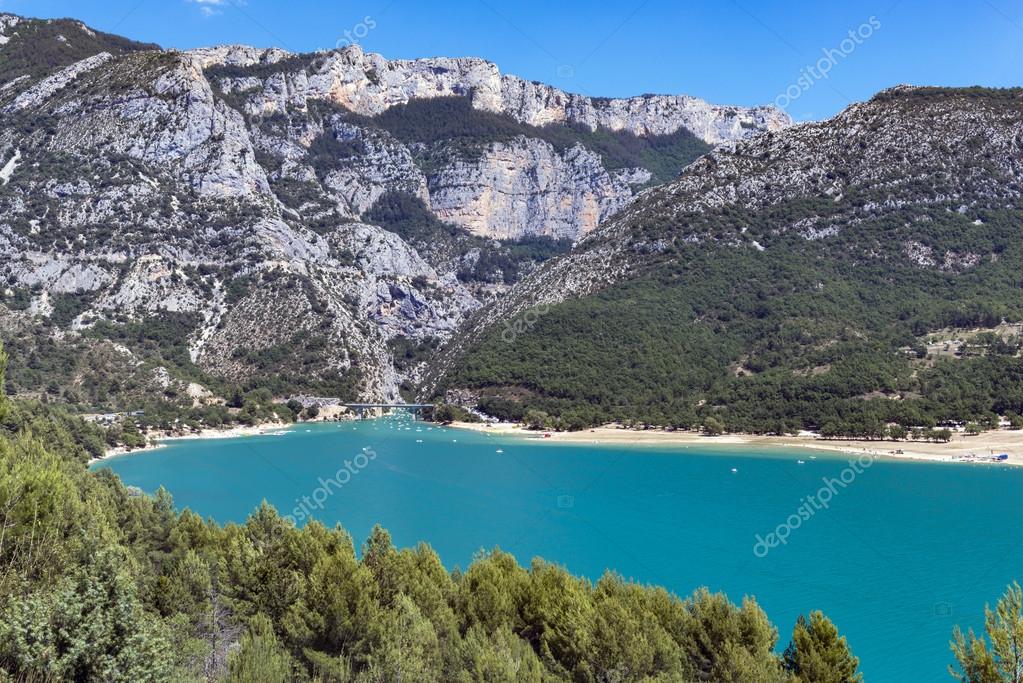St Croix Lake, Les Gorges du Verdon, Francia: fotografía de stock ...