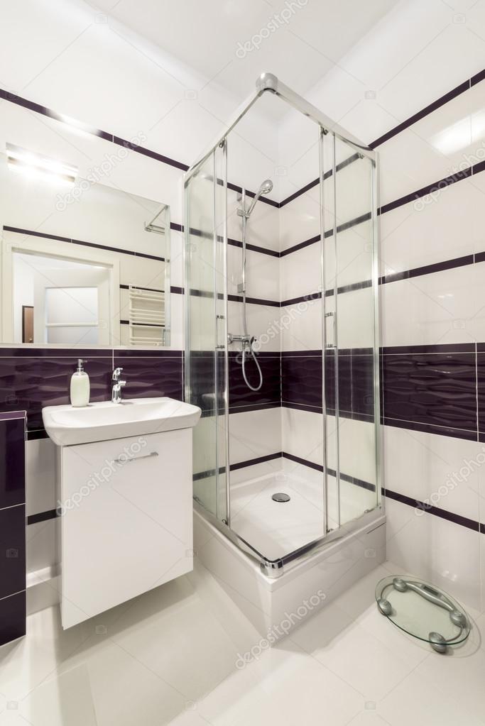 Modern bathroom with shower cubicle Stock Photo by ©jacek_kadaj 68885413
