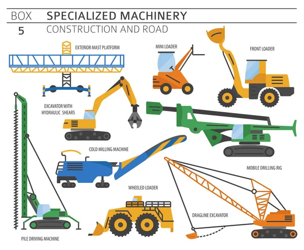 Cable laying machine Vector Art Stock Images | Depositphotos