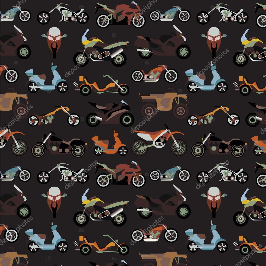 Motorcycles background, seamless Stock Vector by ©A7880S 52777751