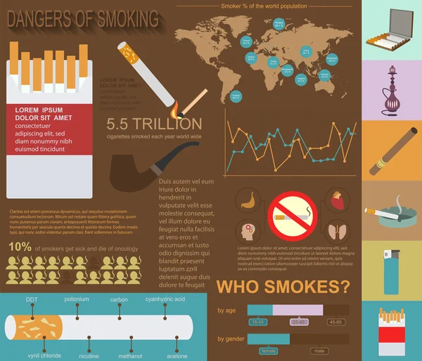 31 Statistics infographic smoking Vector Images | Depositphotos