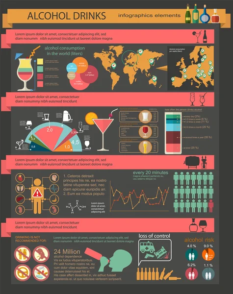 Alcoholic infographic Vector Art Stock Images | Depositphotos