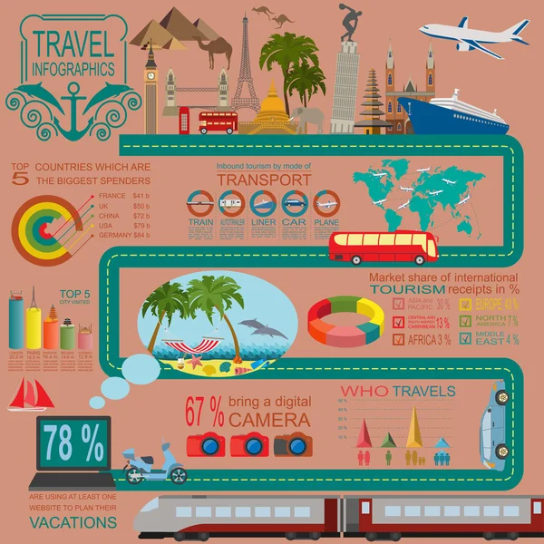 Infographic vacations Vector Art Stock Images | Depositphotos