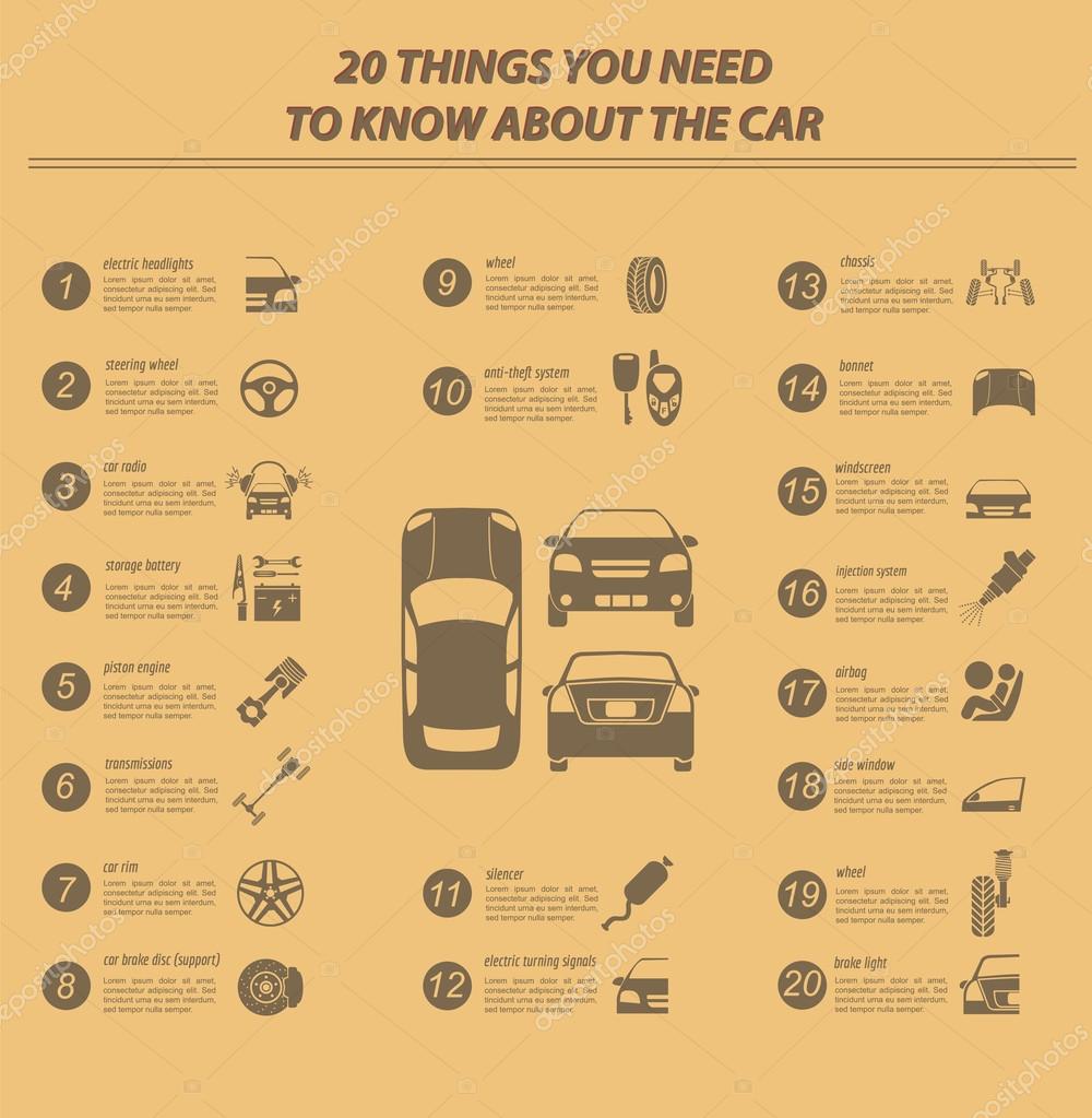 Car service, repair Infographics — Stock Vector © A7880S #72160233